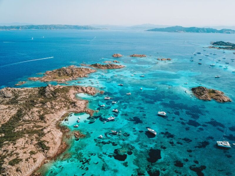 From Palau: La Maddalena Full-Day Archipelago Catamaran Tour - Onboard Experience