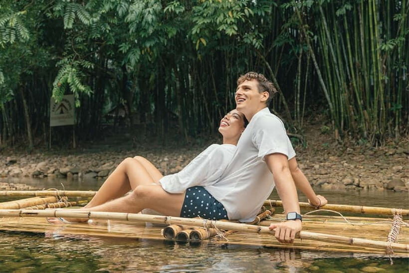 From Phuket: PhangNga, Bamboo Rafting, Temple & Waterfall - Key Points