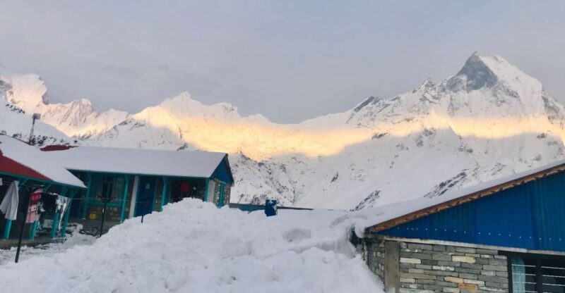 From Pokhara: 7 Days Budget backpackers group ABC Trek - The Itinerary in Detail