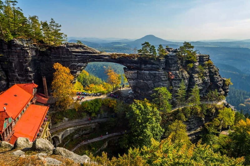 From Prague: Bohemian & Saxon Switzerland All-Inclusive Tour - Exploring Bohemian Switzerland and Kamenice Gorge
