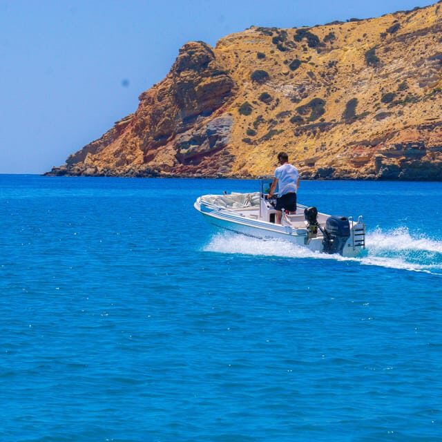 From Provatas Milos: Boat Rental to Kleftiko with Training - The Itinerary and What to Expect
