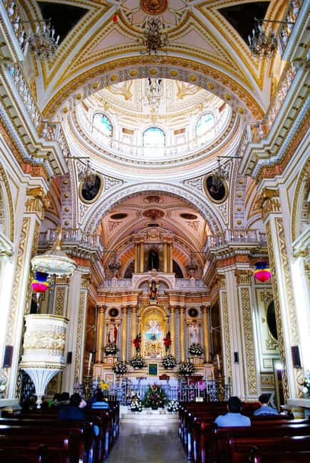 From Puebla: CHOLULA, TONANZINTLA, AND SAN FRANCISCO ACATEPEC PRIVATE TOUR - Key Points