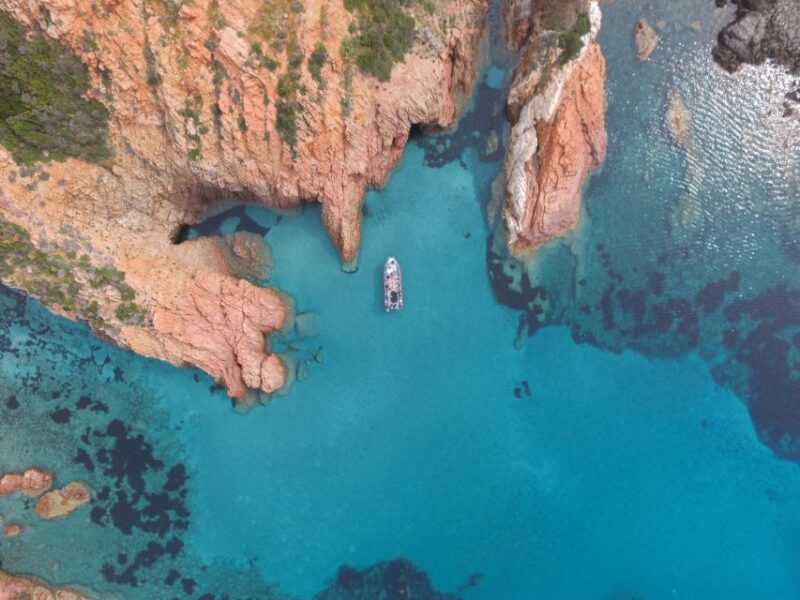 From Sagone: Sightseeing Cruise of Corsica Island - A Refreshing Swim and Relaxation at Girolata