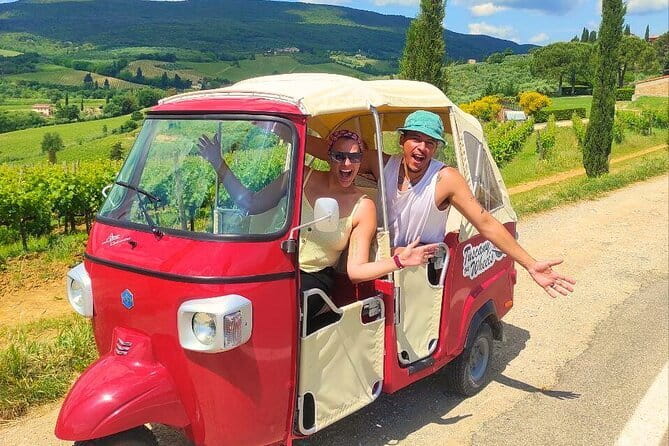 From San Gimignano: Original Tuscany wine tour by Tuk Tuk - A Fun and Flavorful Way to Explore Tuscany: The Original Wine Tour by Tuk Tuk