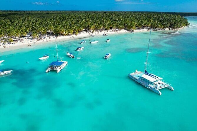 From Santo Domingo Saona Island Food And Drink Catamaran Vip - Transportation & Group Size