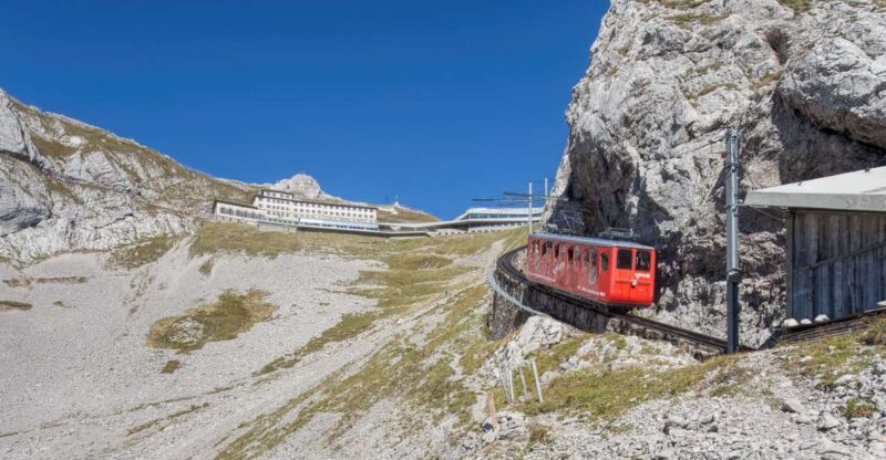 From Zürich:Small Group Tour Golden Roundtrip to Mt. Pilatus - Breathtaking Scenery on the Dragon Ride