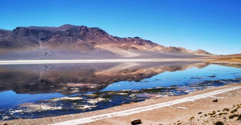 From:San Pedro de Atacama / Salar Route - An Overview of the Salt Flats and Mountain Views