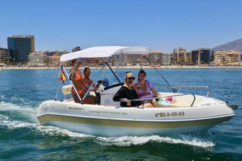 Fuengirola: 1- to 4-Hour Boat Rental - No License Needed - The Experience of Being Your Own Captain