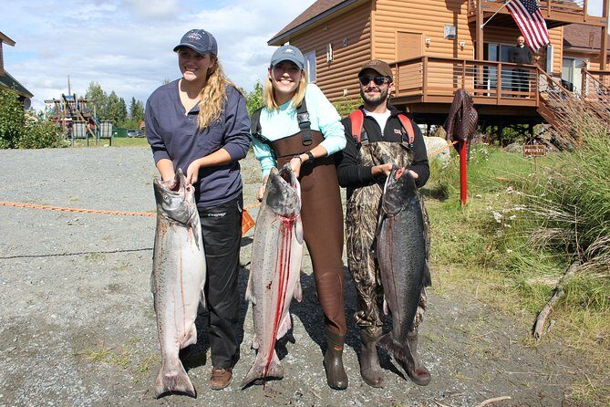Full day Alaska Salmon Fishing on the Kenai Peninsula - The Catch and Photo Opportunities