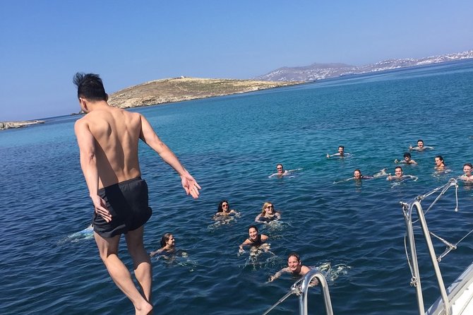 Full Day Private Yacht Cruise in Mykonos on a Ferretti Altura 52s - The Optional Delos Visit