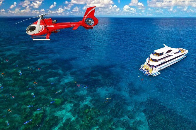 Full Day Reef Cruise and 10 Minute Helicopter Scenic Flight - Key Points