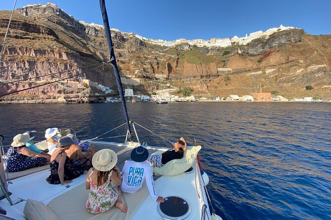 Full Day Santorini Catamaran Private Cruise With Meal and Transfer - On-Board Activities