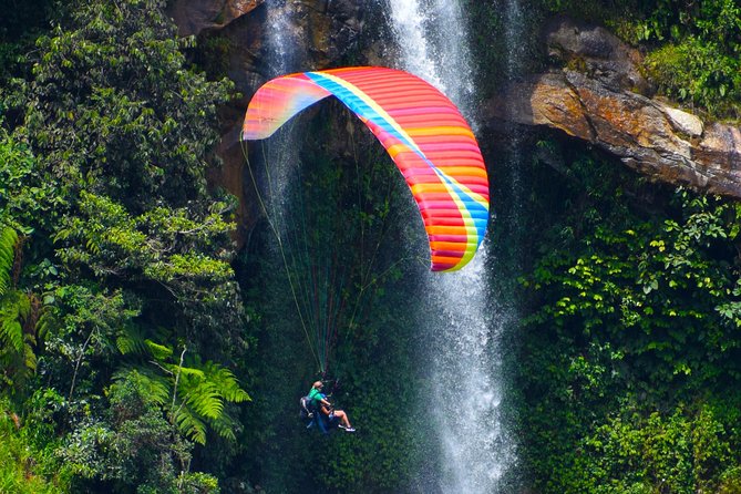 Fun RAFTING + Awesome PARAGLIDING Over Giant Waterfalls From MEDELLIN - Whats Included