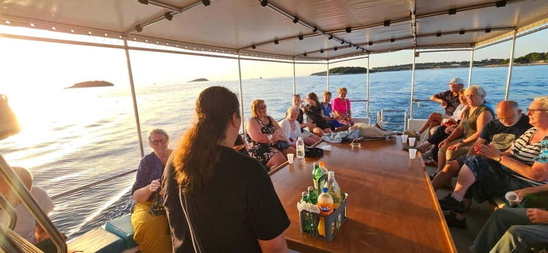 Funtana,Vrsar: Dolphin watching at sunset,drinks included - The Sum Up: A Relaxing, Scenic Experience with a Touch of Wildlife
