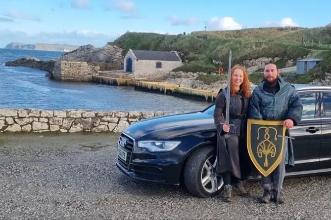 Game of Thrones - Private Audi A6 Tour With Richard the Wildling - Crossing the Carrick-A-Rede Rope Bridge