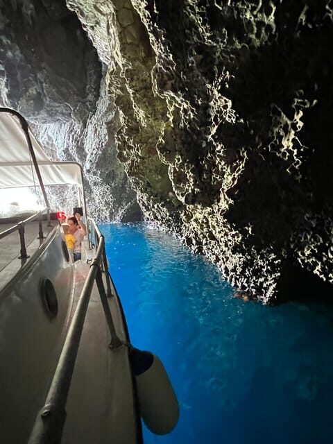 Giardini Naxos: Taormina & Isola Cruise Bella with Aperitif - Blue Grotto: A Brief but Spectacular Stop