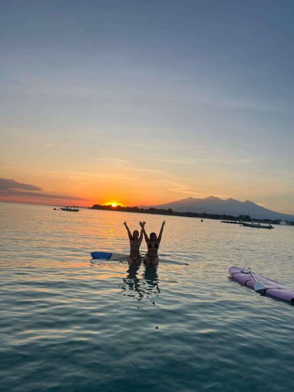 gili sunrise Stand-up paddle boarding or kayaking (droneshot - What Travelers Are Saying