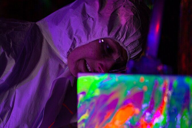 Glow in the Dark Splatter Paint Experience - The Social Side