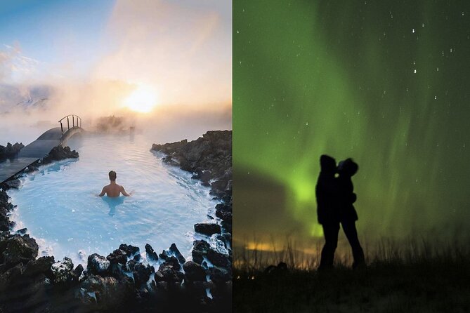 Golden Circle, Northern Lights and Blue Lagoon Tour With Ticket - Marveling at Geysir and Gullfoss Waterfall