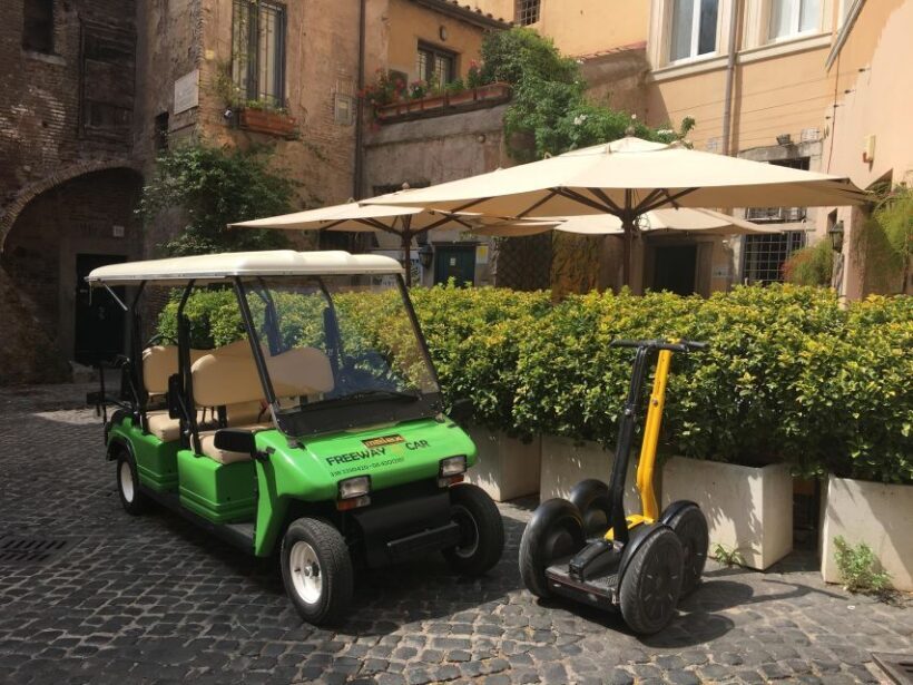 Golf car tour & Roman restaurant - What’s Included and Whats Not