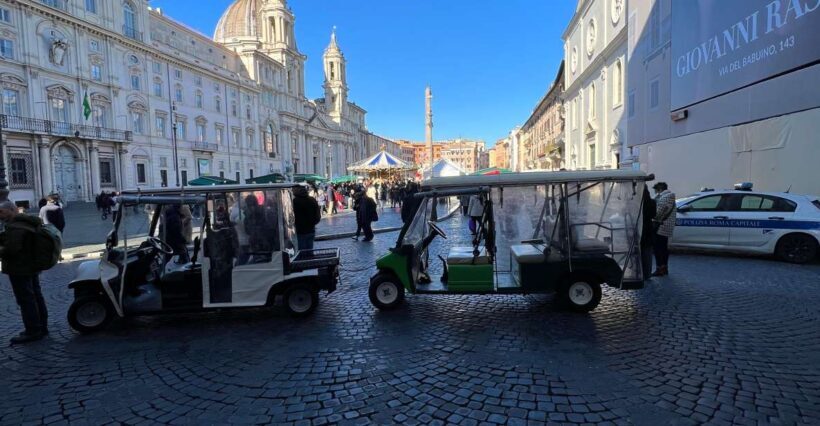 Golf car tour & Roman restaurant - The Sum Up
