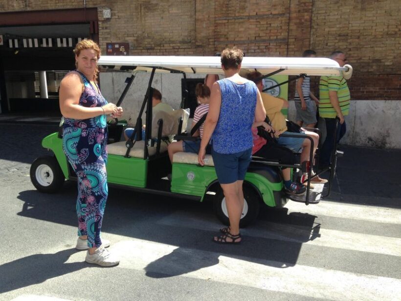Golf car tour & Roman restaurant - FAQ