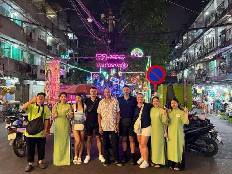 Good morning saigon by motorbike I option: Female Ao Dai - Markets, Flowers, and Coffee