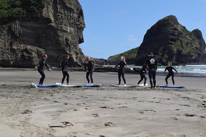 Group Lesson at Piha Beach, Auckland - Introduction
