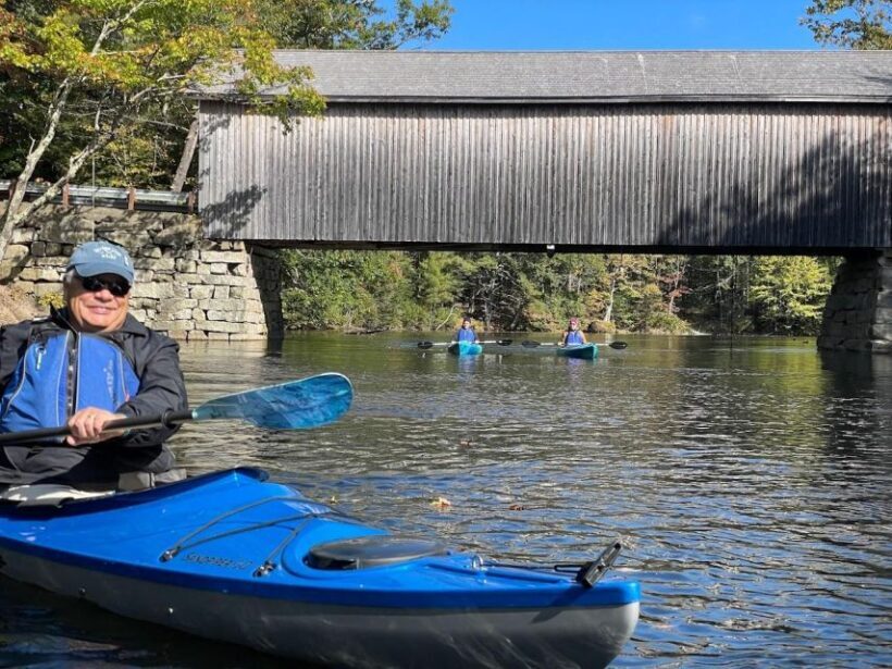 Guided Covered Bridge Kayak Tour, Southern Maine - An Introduction to Maine’s Autumn by Kayak