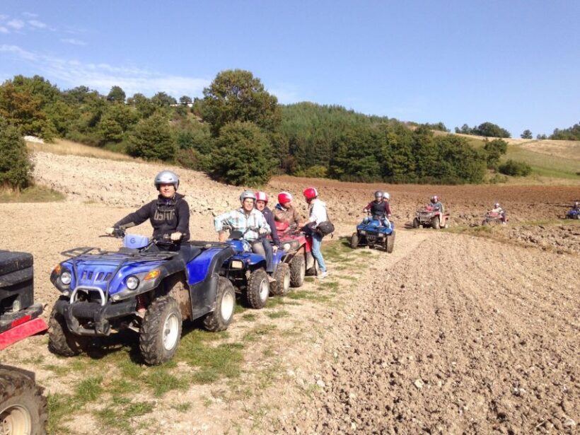Guided quad tour with aperitif in the wood - Key Points