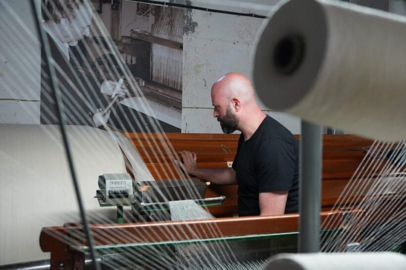 Guided tour of our textile laboratory and practical test - The Hands-On Portion: Creating Your Own Piece of History