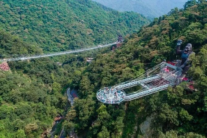 Gulong Gorge Skywalk Glass Bridge and Amusement Park Private Tour - Key Points