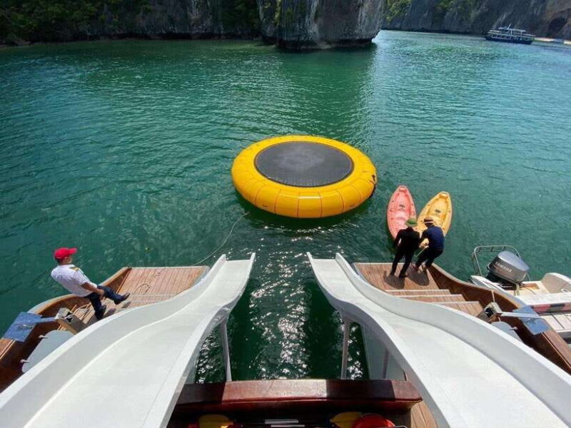 Ha Long Bay Luxury Day Cruise 5-Star Experience w Limousine - Sunset Party and Return to Harbor