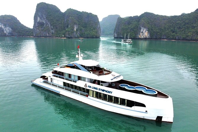 Ha Long Symphony Cruise Luxury Day Tour from Harbor with Pick up - Key Points