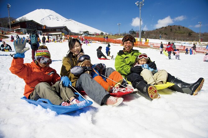 Hakone Pirate Ship, Owakudani Ropeway, Fuji 2nd Station Snow Sledding Day Trip - Key Points