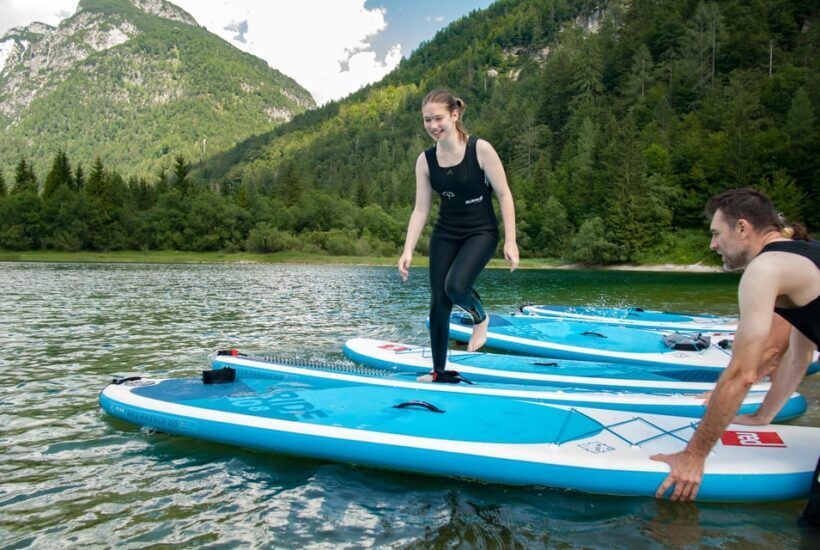 Half Day Stand-up Paddle Boarding (SUP) trip on Lake Predil - Key Points