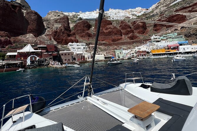 Half-Day Tailor-made Private Catamaran Cruise in Santorini - Inclusions