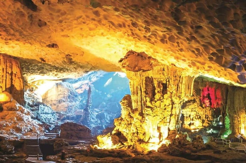 Halong Bay: Full-Day Cruise with Swimming, Meal and Kayaking - Stunning Cave Exploration: Sung Sot Cave