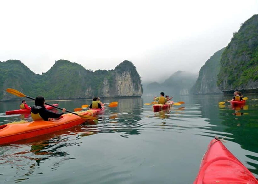 Halong Bay: Full-Day Cruise with Swimming, Meal and Kayaking - Relaxation & Sunset Party