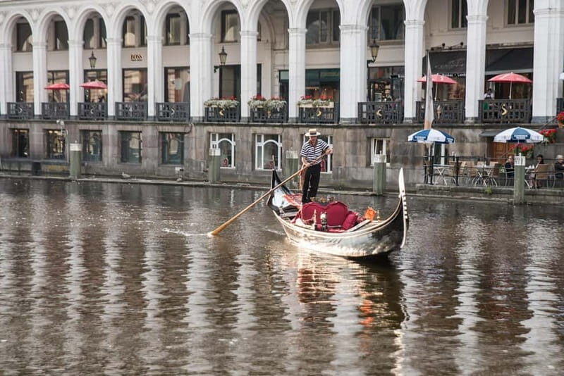 Hamburg Alster Lake romantic Tour in a Real Venetian Gondola - Key Points