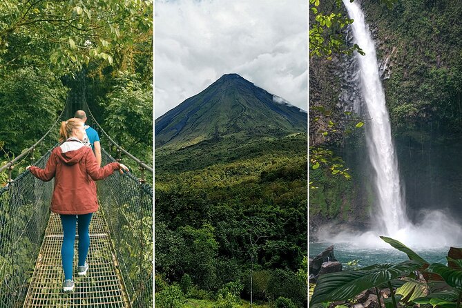 Hanging Bridges + Volcano Hike + La Fortuna Waterfall - Key Points