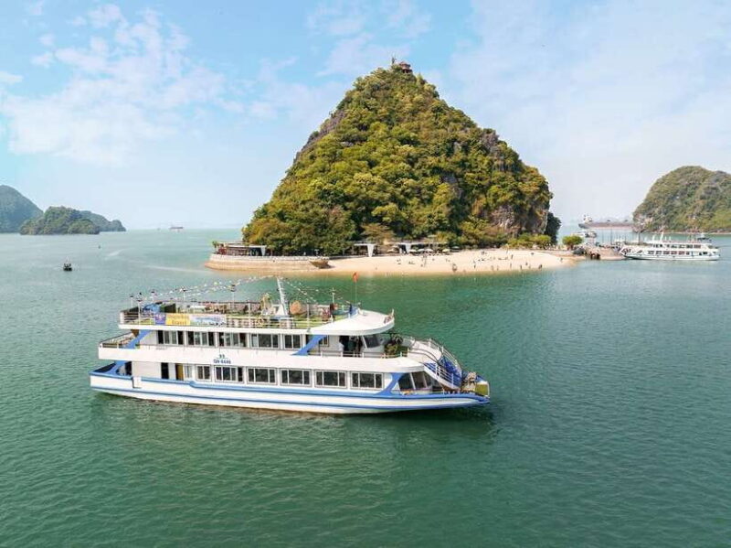 Hanoi: Full-Day Halong Bay Cruise with Swimming & Kayak Tour - Titop Island: Sun, Sand, and Sweeping Views