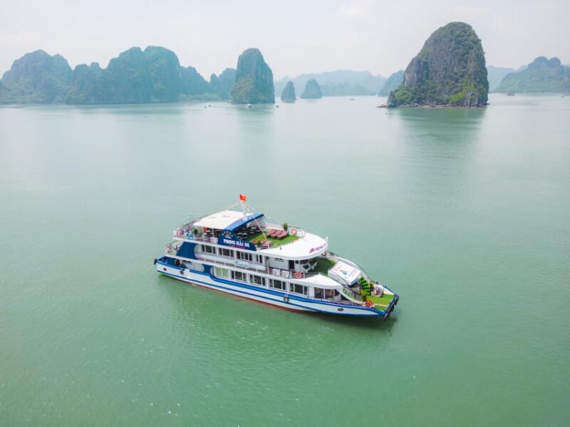 Hanoi: Halong Bay Day Trip with Sunset Party - Key Points