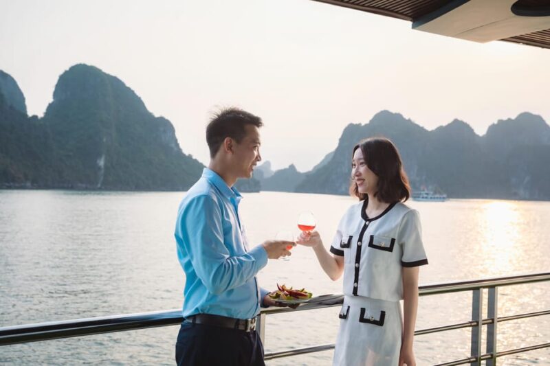 Hanoi: Halong Bay Day Trip with Sunset Party - Sunset Party: A Festive Finish