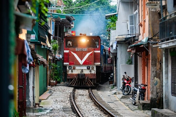 Hanoi Jeep After Dark Foodie Tour and Train Street Experience - Key Points