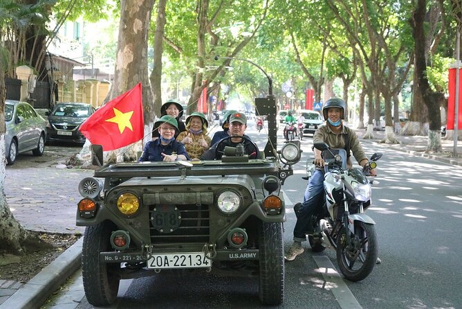 Hanoi Jeep City Tour combine Countryside Train Street, Backstreet - Key Points