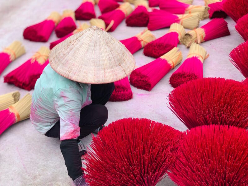 Hanoi's Artisan Trail Incense, Hat Making & Lacquer Art Tour - Key Points