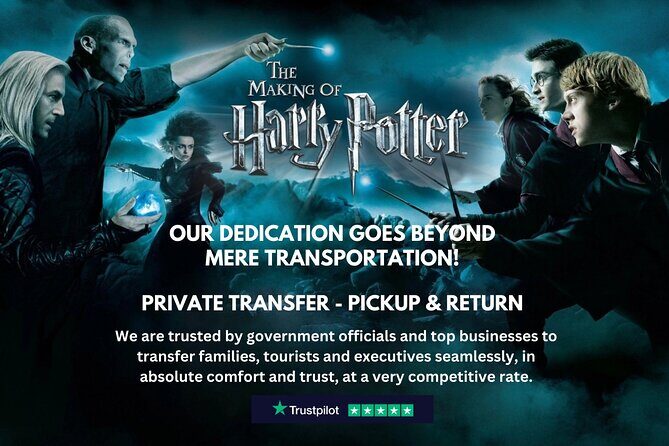 Harry Potter Tour of Warner Bros Studio Chauffeur - Pickup Return - Introducing the Harry Potter Studio Tour Chauffeur Experience