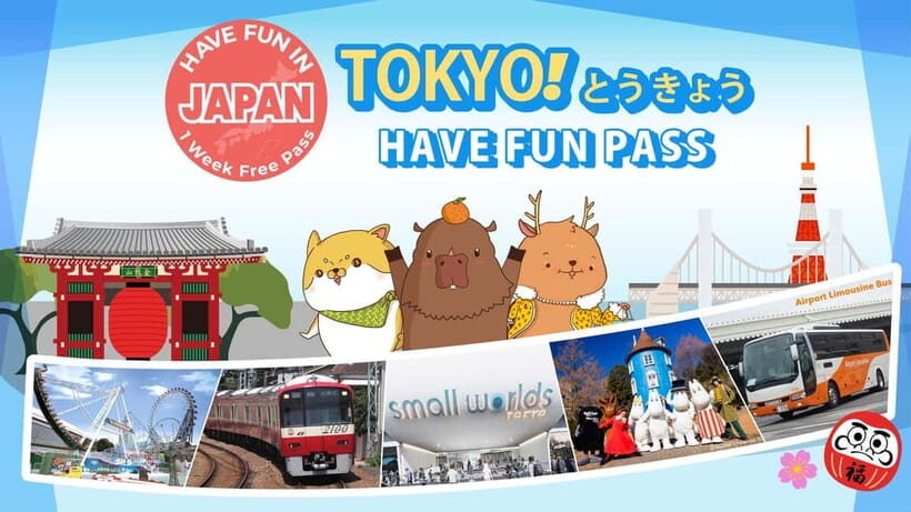 Have Fun in TOKYO Pass (1 Week Free Pass) - Key Points
