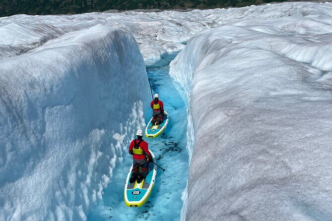 Helicopter and Glacier Paddle Boarding -PRIVATE - The Helicopter Flight: Soaring Above the Wilderness